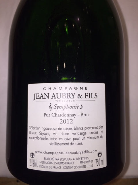 J Aubry 2013 Blanc de Blanc Brut 'Symphonie' 1er Cru Champagne – Wine Raks